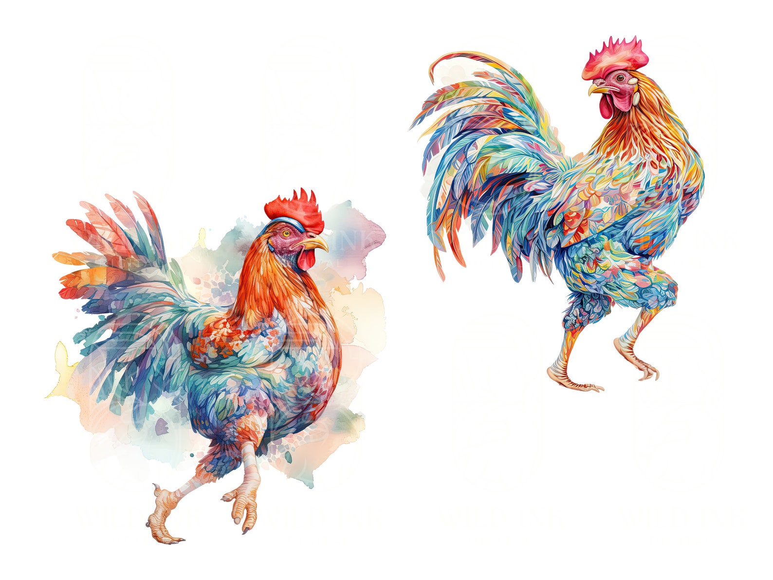 Cool Dancing Rooster Clipart 12 High Quality Pngs Funny - Etsy