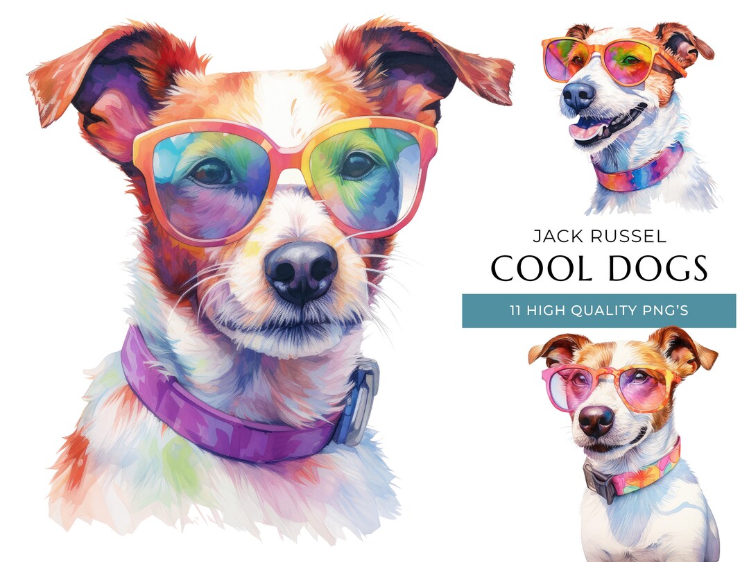 Cool Jack Russel Dog Clipart, 11 High Quality Pngs, Funny Dogs With ...