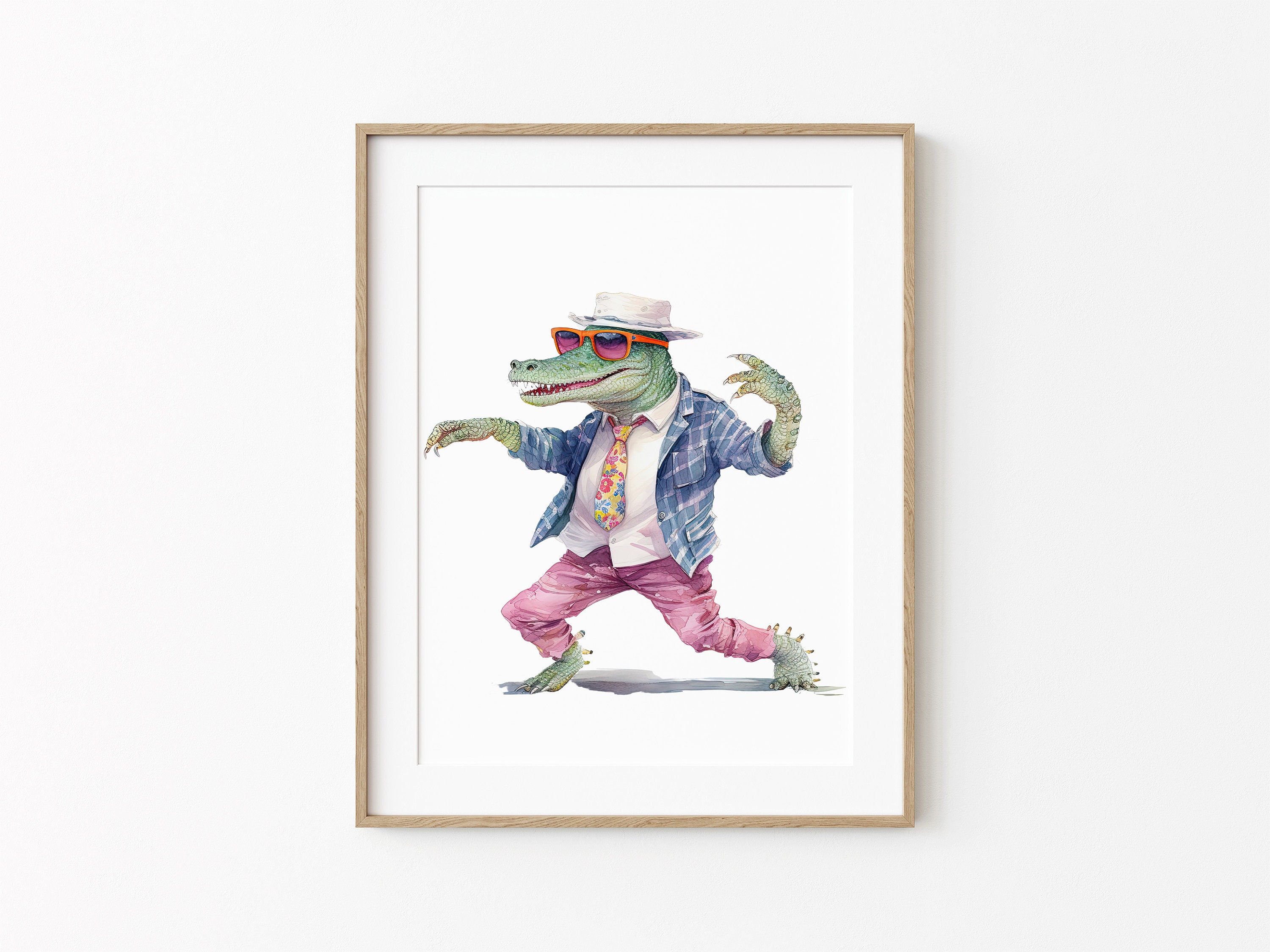 Cool Dancing Crocodile Clipart 12 High Quality Pngs Funny - Etsy