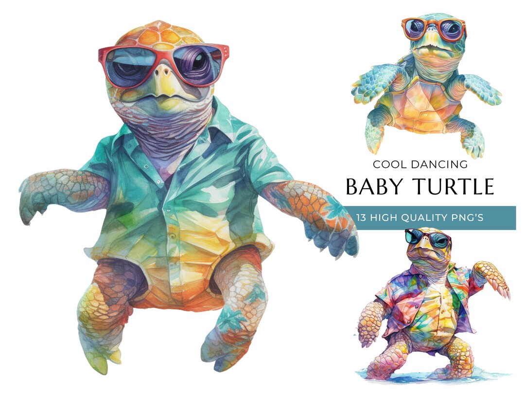 Cool Dancing Baby Sea Turtle Clipart, 13 High Quality PNG, Cute ...