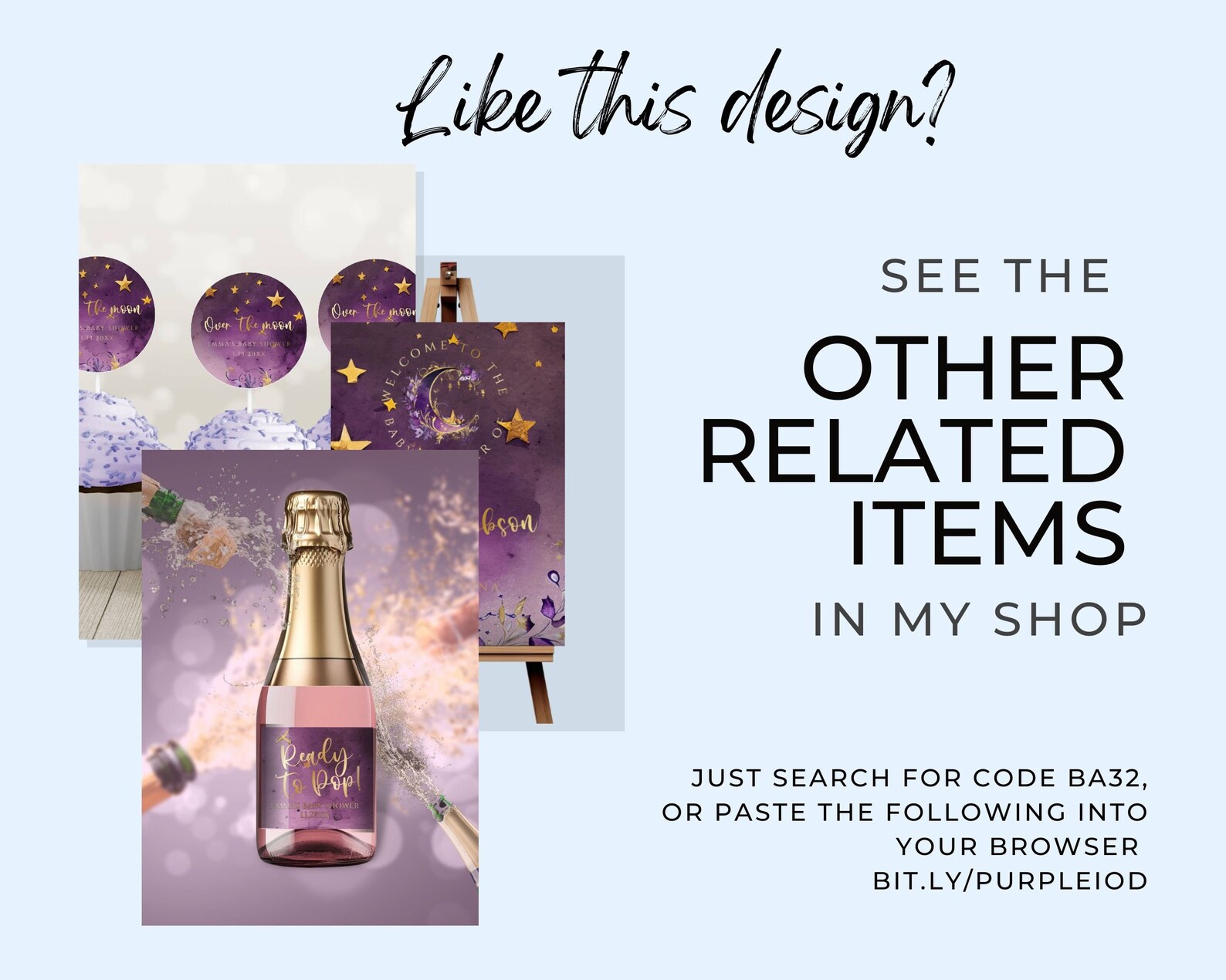 Baby Shower Invitation Purple Twinkle Little Star Editable - Etsy