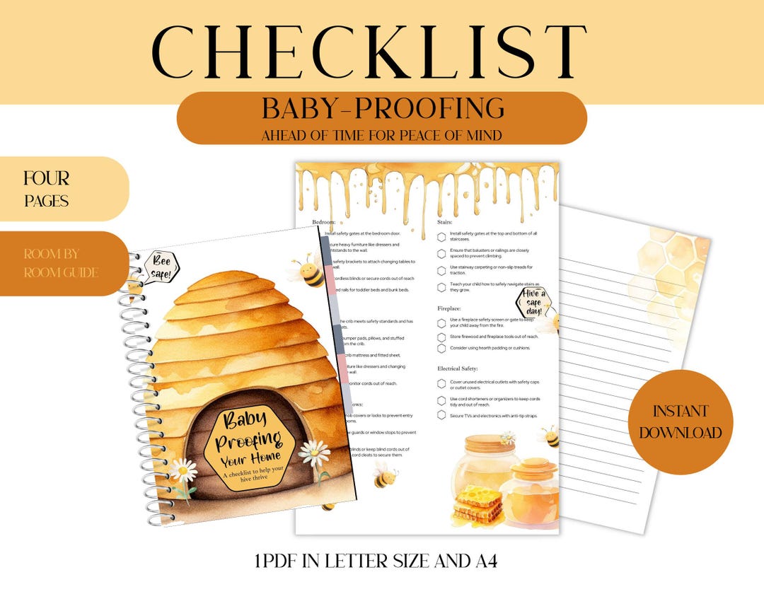 Baby-proofing Checklist for New Baby, Bee Safe Maternity Prep List ...