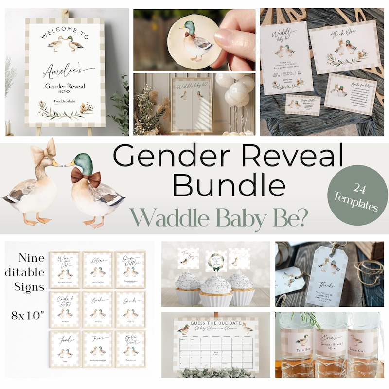 Duck Decor Gender Reveal - Etsy