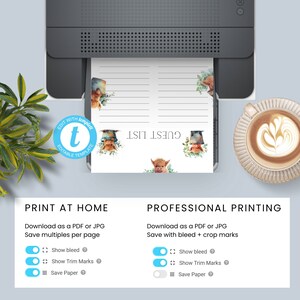 Highland Cow Baby Shower Invitation, Editable Highlander Cow Invite ...