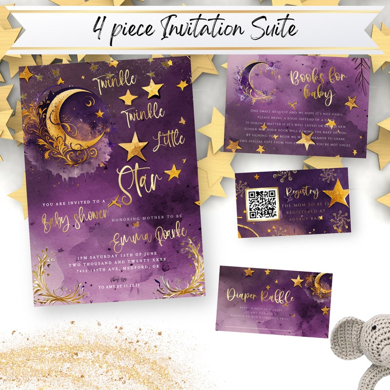 Moon and Stars Baby Shower - Etsy