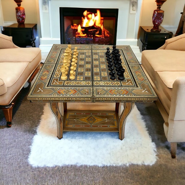 Chess Table Furniture - Etsy