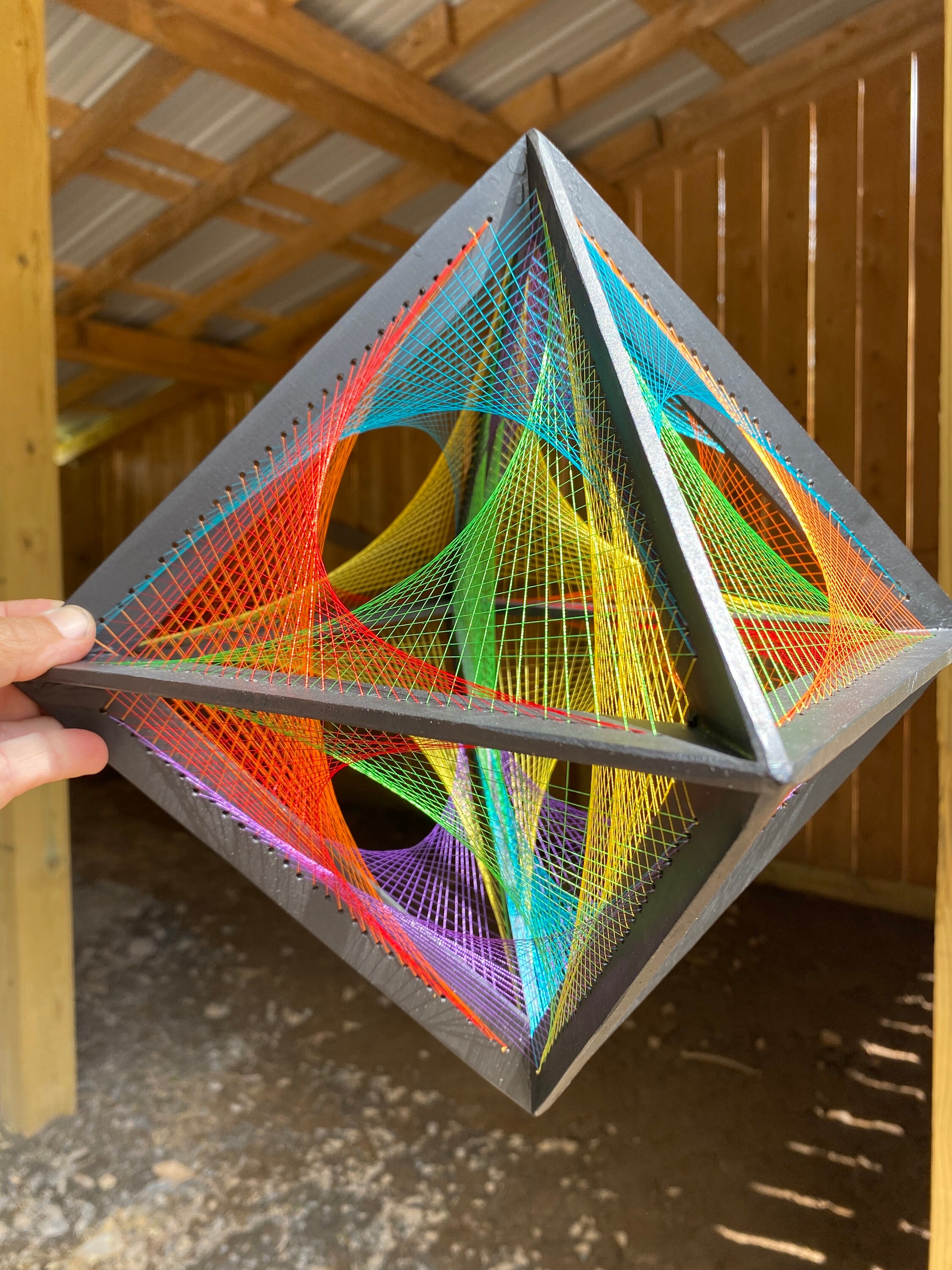 3D String Art Rainbow - Etsy