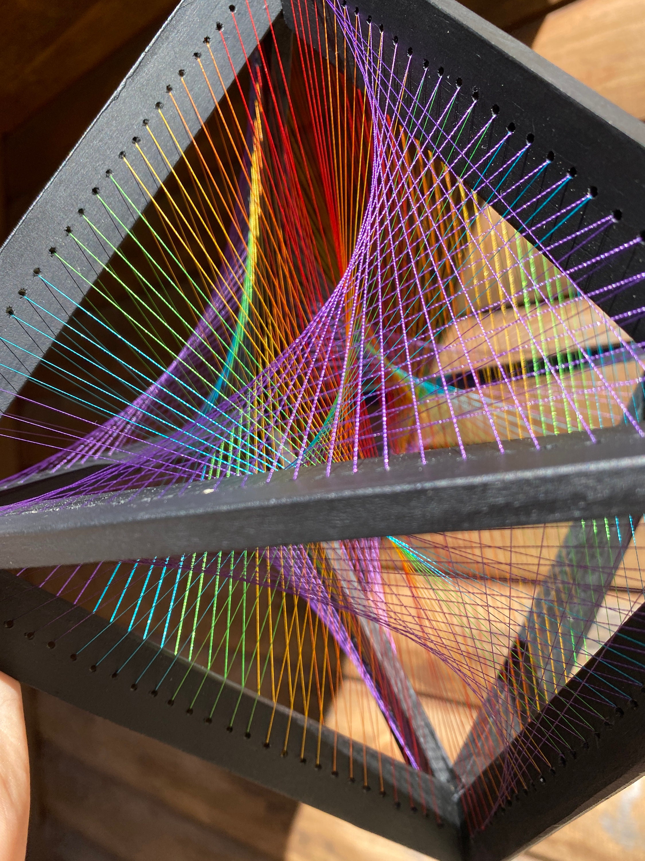 3D Geometric Art Rainbow Prism - Etsy