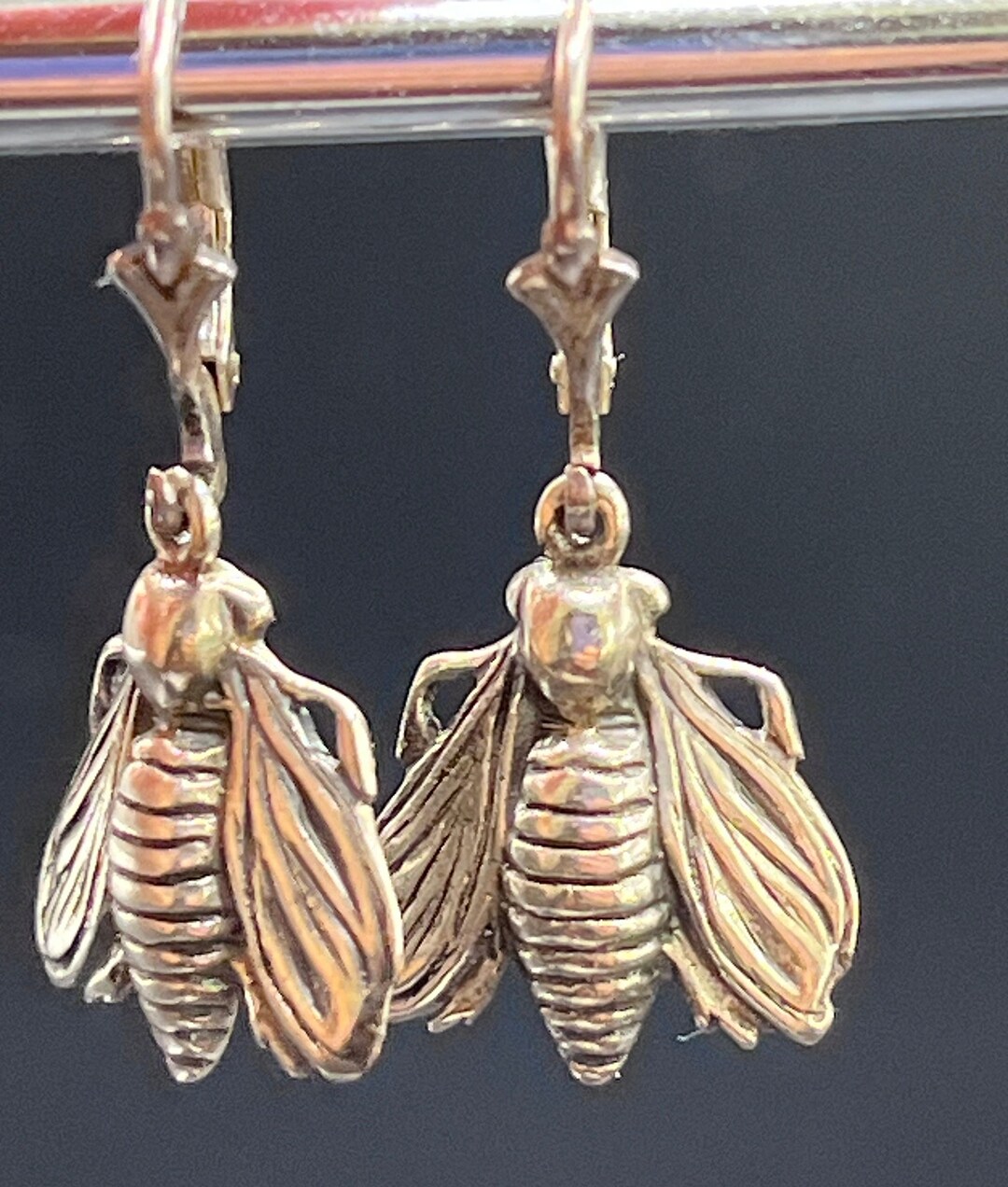 Antique Victorian Filigree Silver 925 Moth Insect Earrings - Etsy