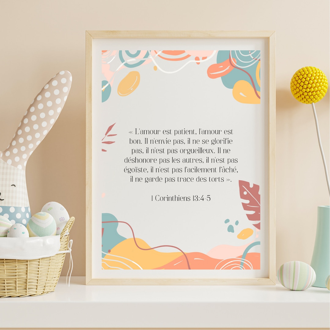 Affiche versets biblique - Etsy France
