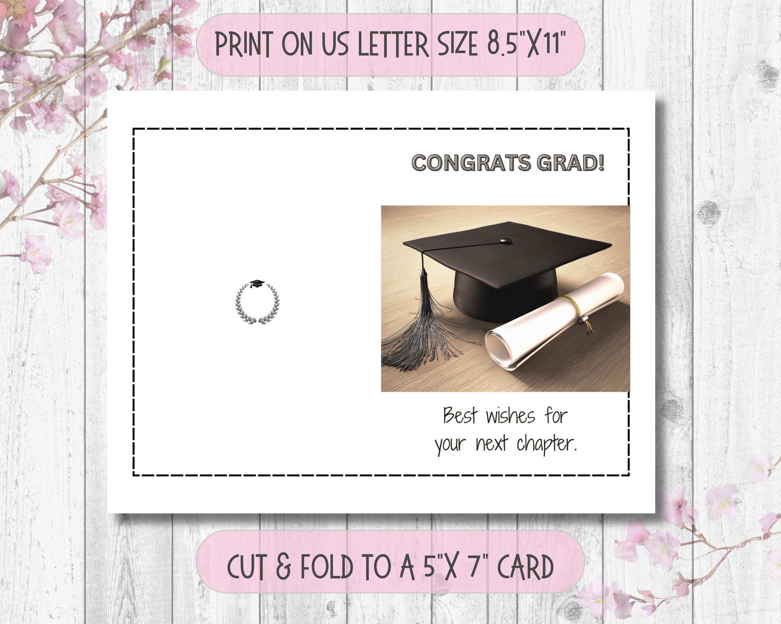 Printable Graduation Card, Graduation Card, Instant Download, Print at ...