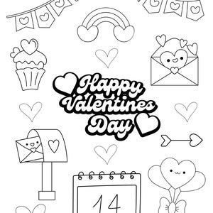 Valentine's Day Coloring Pages, Valentine's Day Activity, Coloring ...