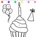 Color by Number Birthday Set, Color by Number, Coloring Page, Preschool ...