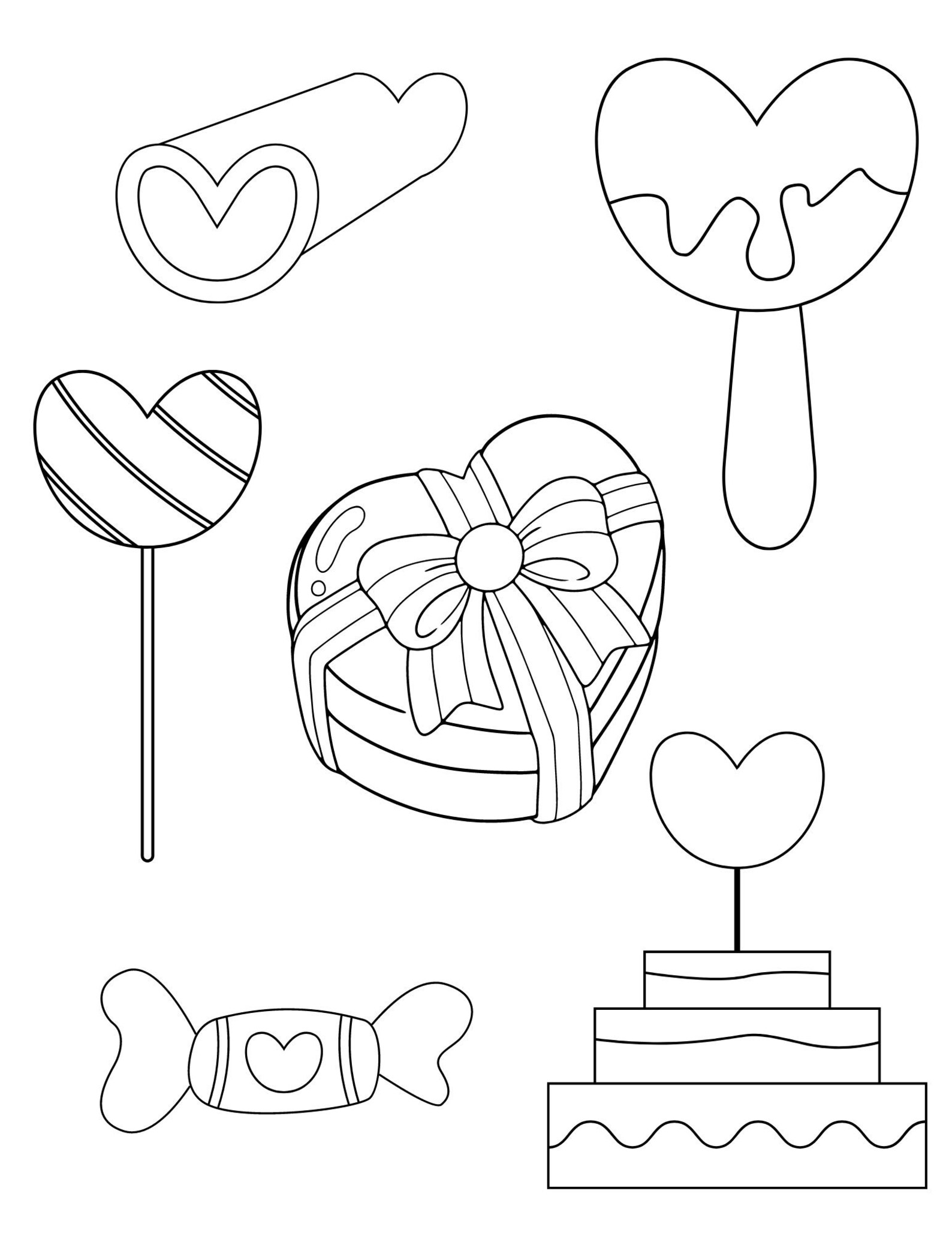 Valentine's Day Coloring Pages, Valentine's Day Activity, Coloring ...