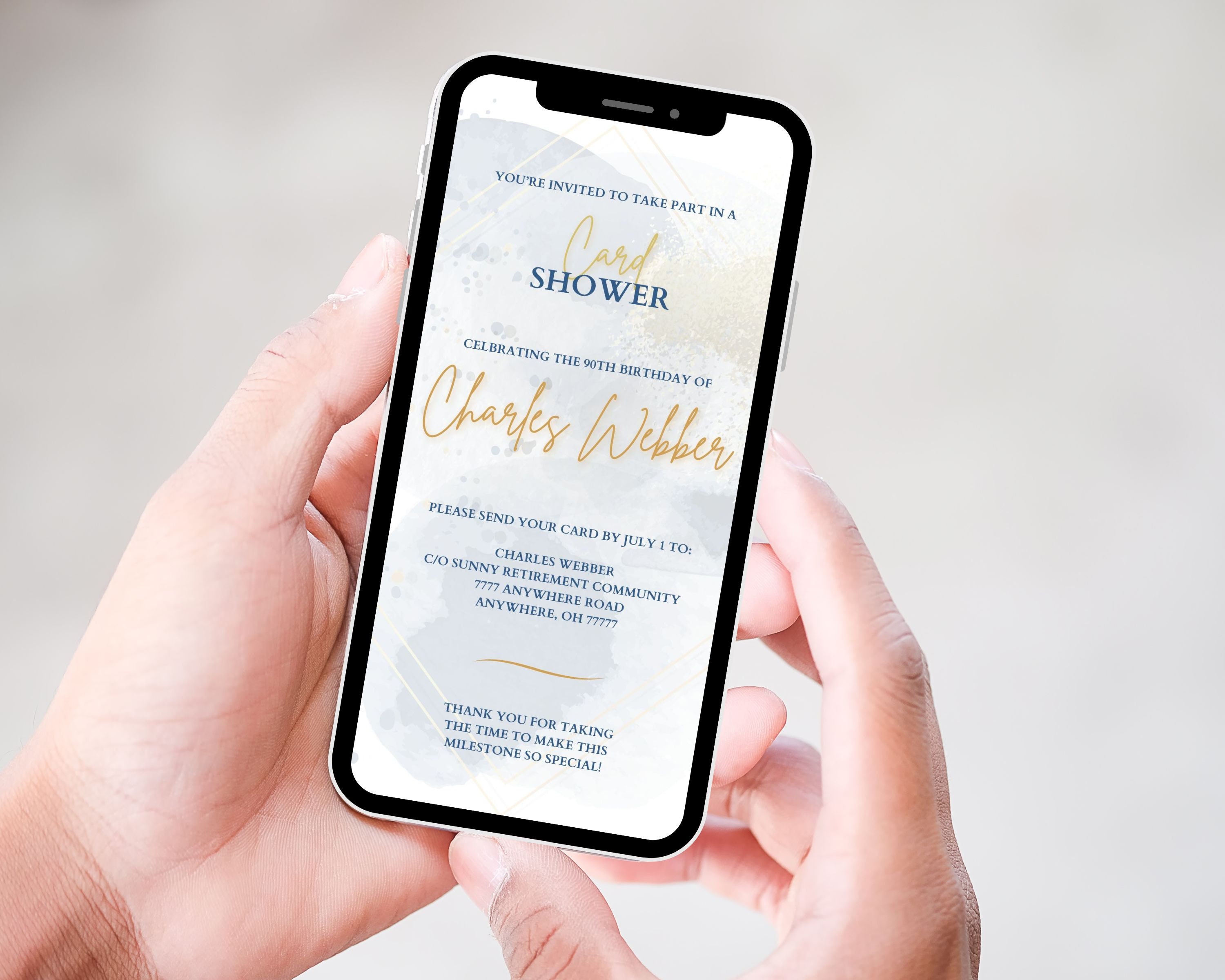 Birthday Card Shower, Milestone Card Shower, Card Shower, Birthday by ...