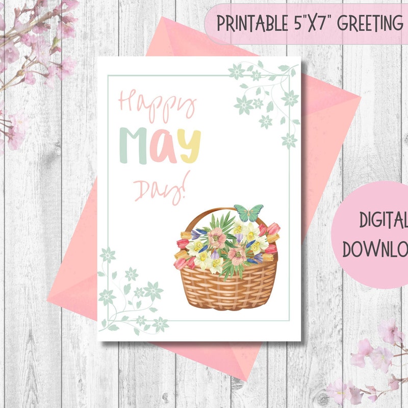 May Day Basket Printables - Etsy