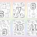 Numbers 1-20 Coloring Book, Digital Coloring Book, Printable Coloring ...