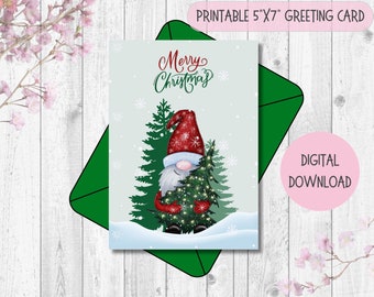 Printable Merry Grinchmas Card, Grinch Card, Instant Download, Print at ...