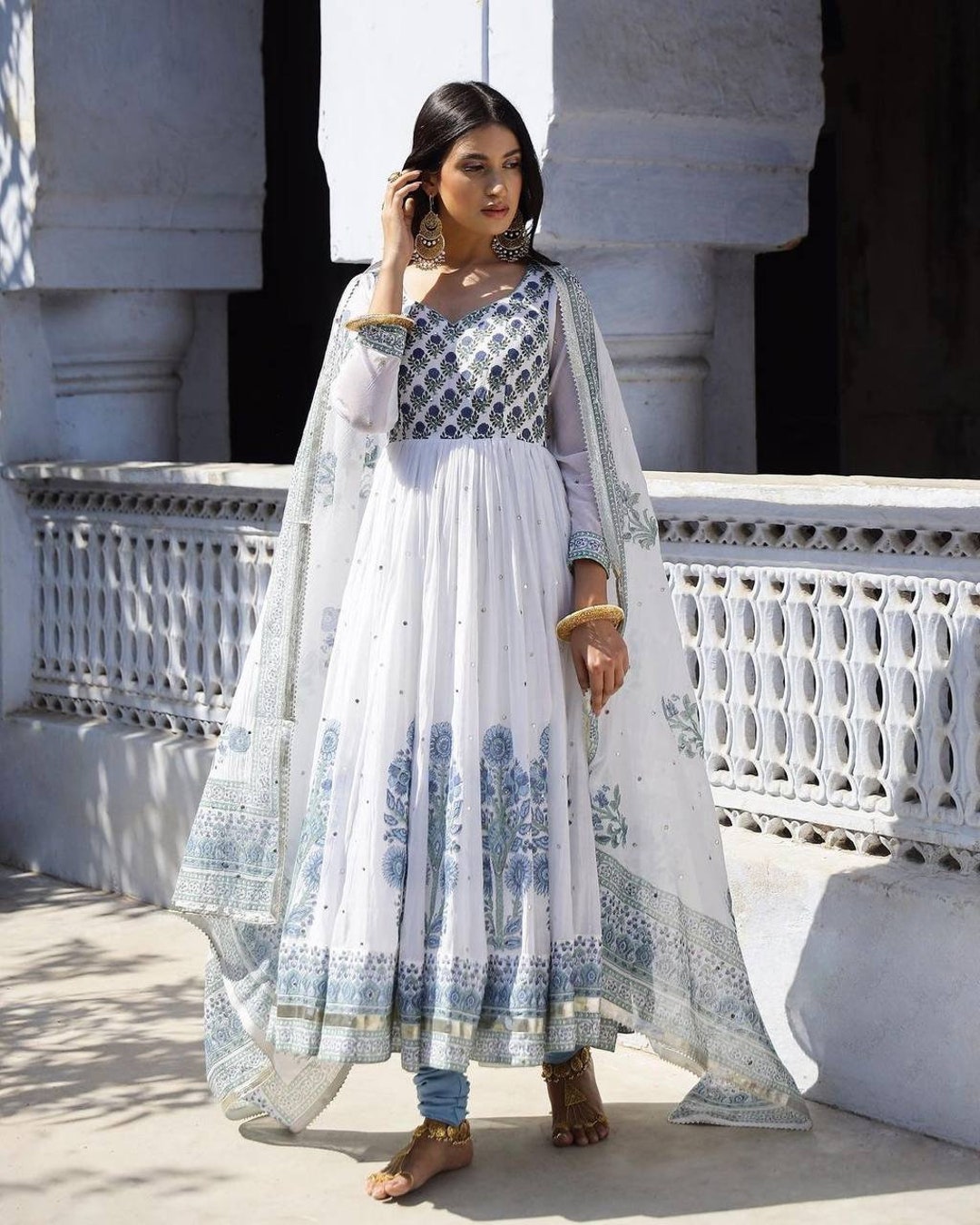 Pakistani 3 Piece Eid Festive Straight Kurti Pant With Dupatta - Etsy