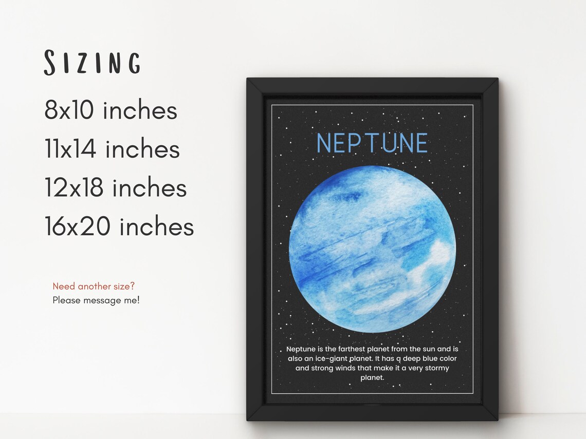 Printable Solar System Poster Set Educational Posters Classroom Decor ...