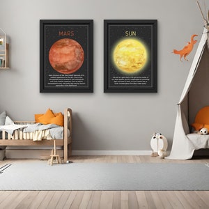 Printable Solar System Poster Set Educational Posters Classroom Decor ...