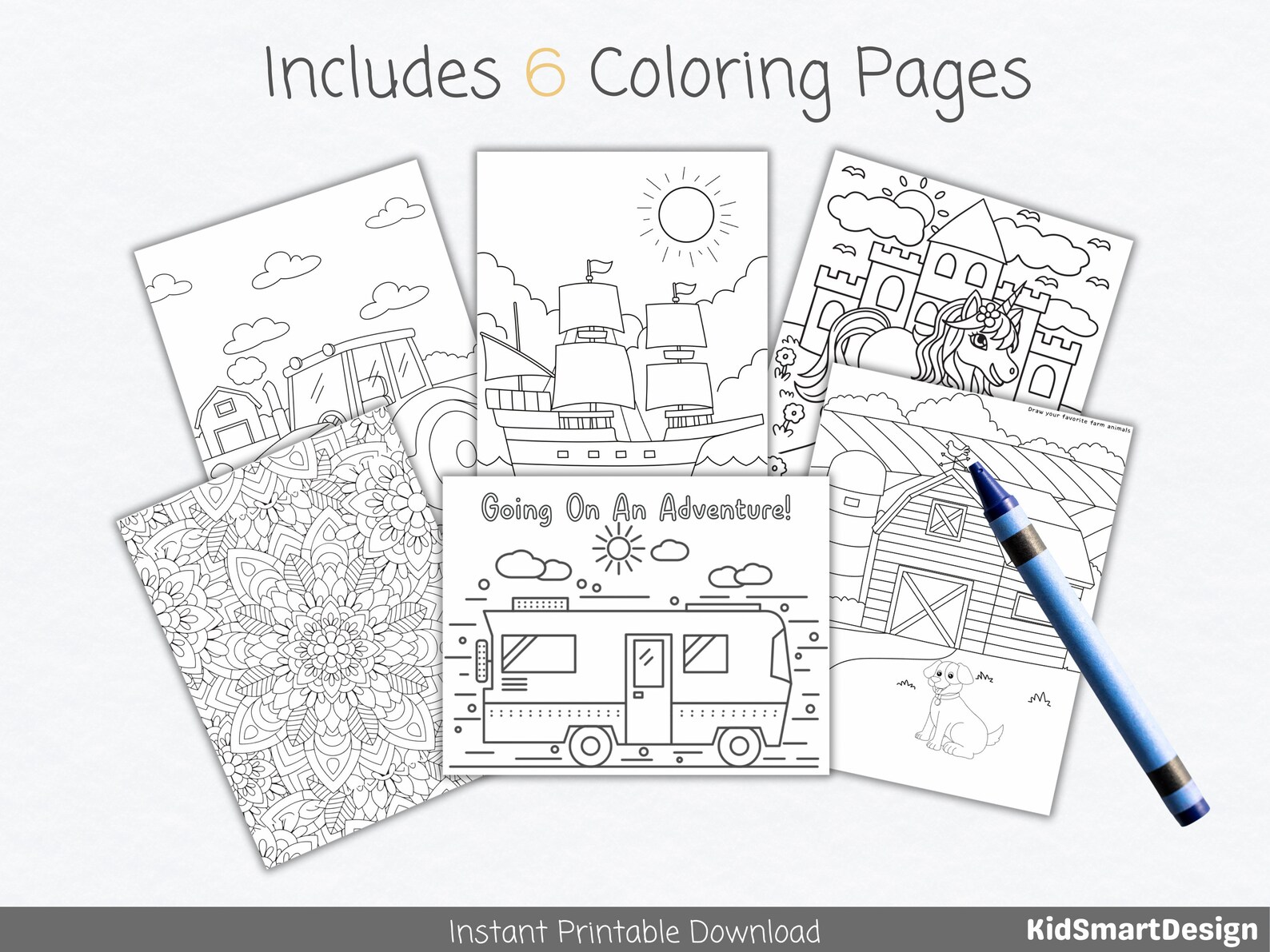 Road Trip Activity Booklet Travel Activity Pack Printable Car Games ...