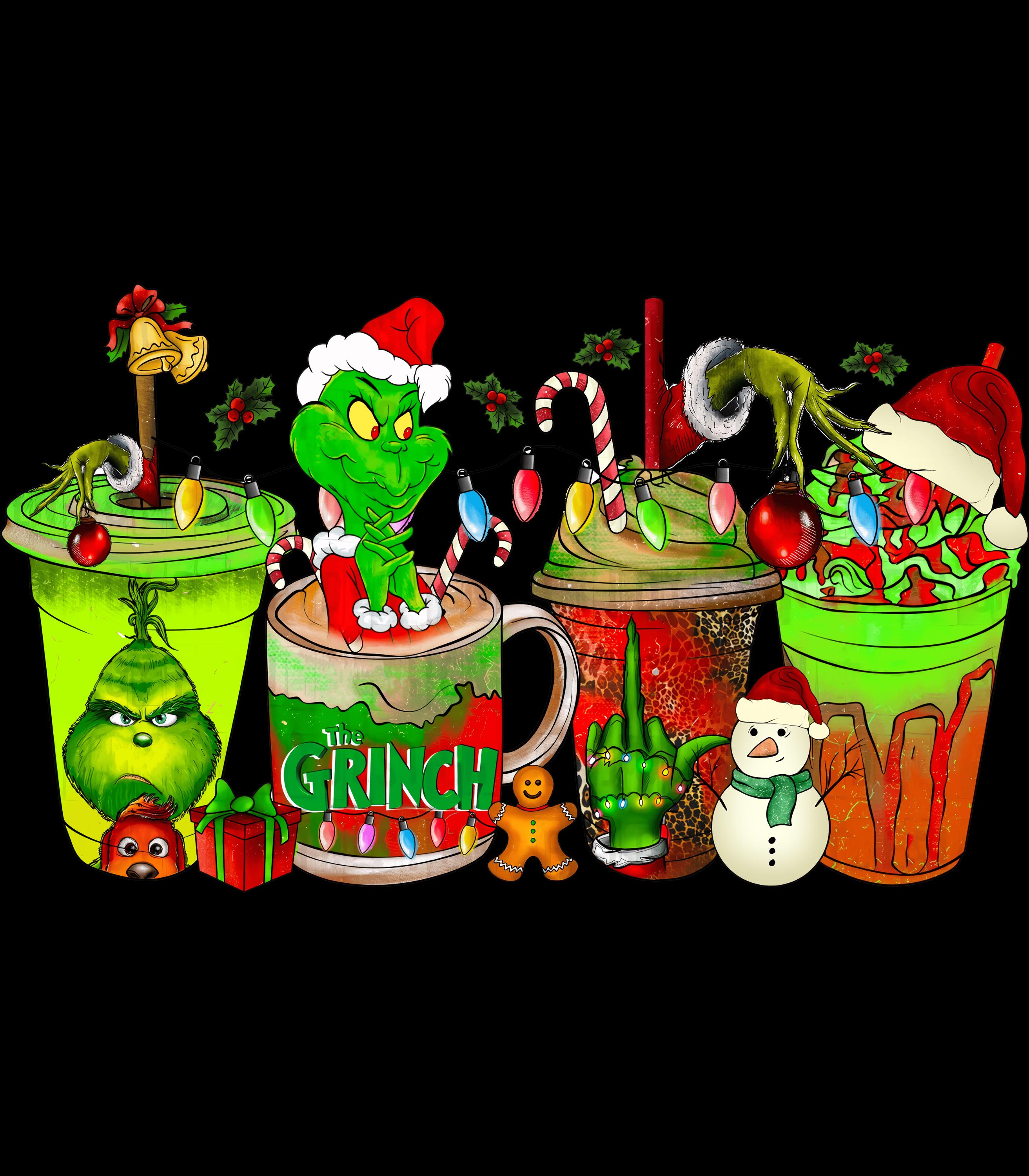 Grinch Tumbler Sublimation Designs - Etsy