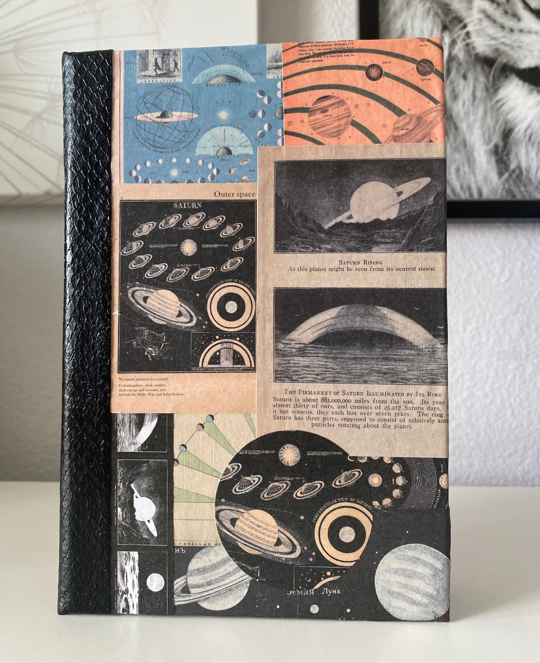 Large Vintage Space Themed Drawing Journal - Etsy