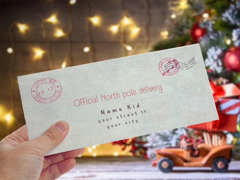 Vintage Paper Editable Letter From Santa Bundle, Nice List, North Pole ...