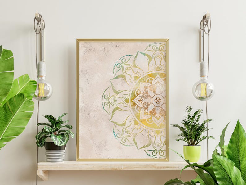 Calming Mandala Art Printable – Empowerment & Growth Design – Colorful ...