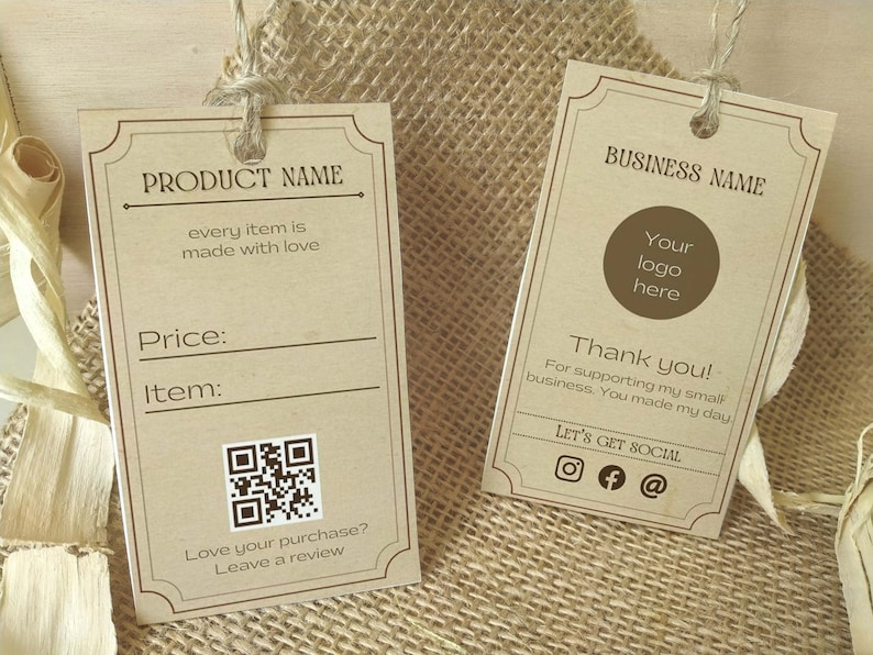 Price Tag Template Printable Canva Easy to Edit Price Tag for - Etsy