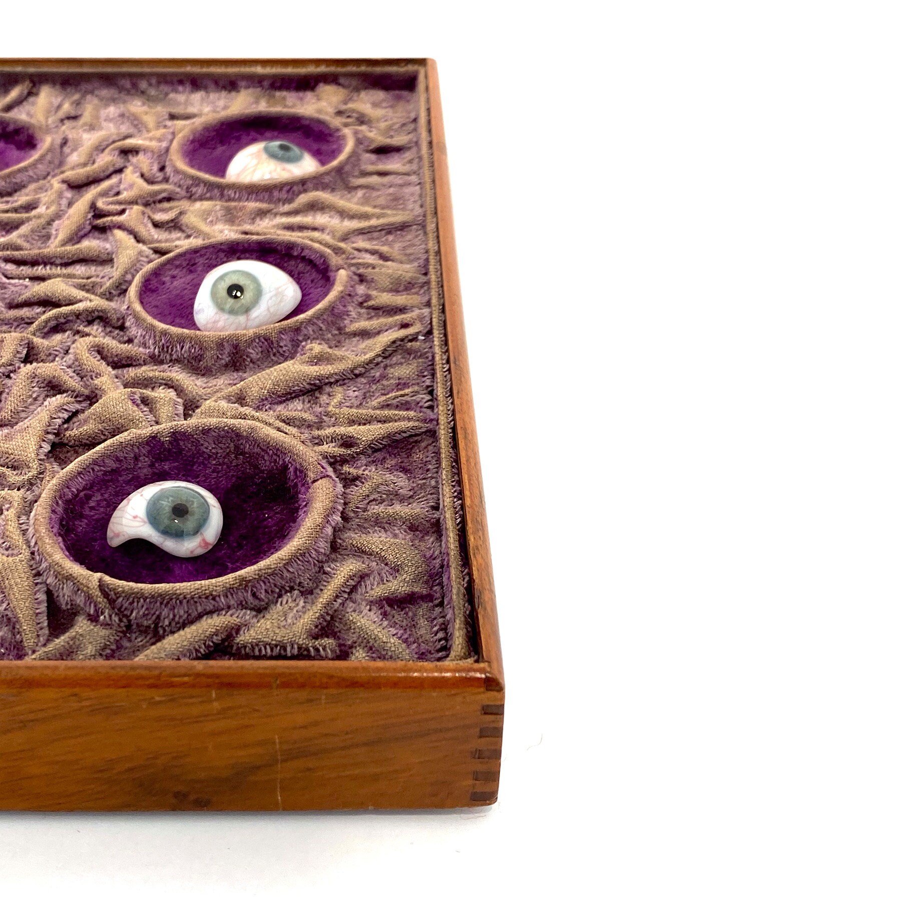 Tray With Nine Glass Eyes - Etsy