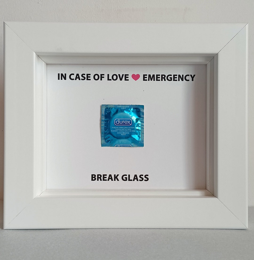 White Modern Painting Love Emergency in Case of - Etsy