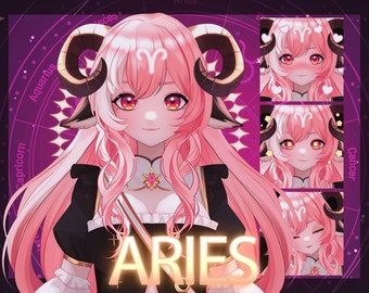 Vtuber Model for Commercial Use, Live2d Vtuber Fire Element, Premade ...