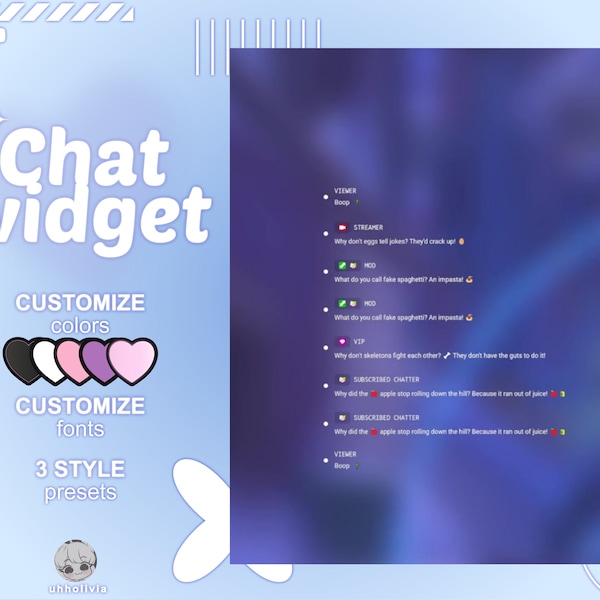 Twitch Chat Widget - Etsy
