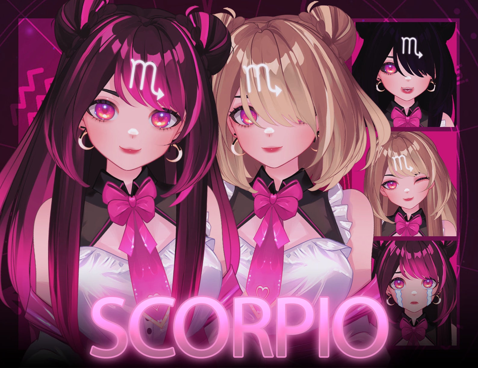 Live2d Vtuber Model for Commercial Use Scorpio the Zodiac Vtuber ready ...