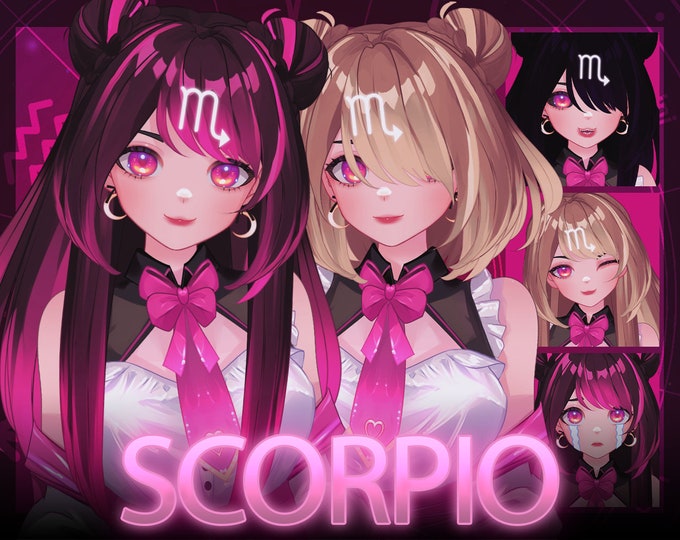 Live2d Vtuber Model for Commercial Use! Scorpio the Zodiac Vtuber ...