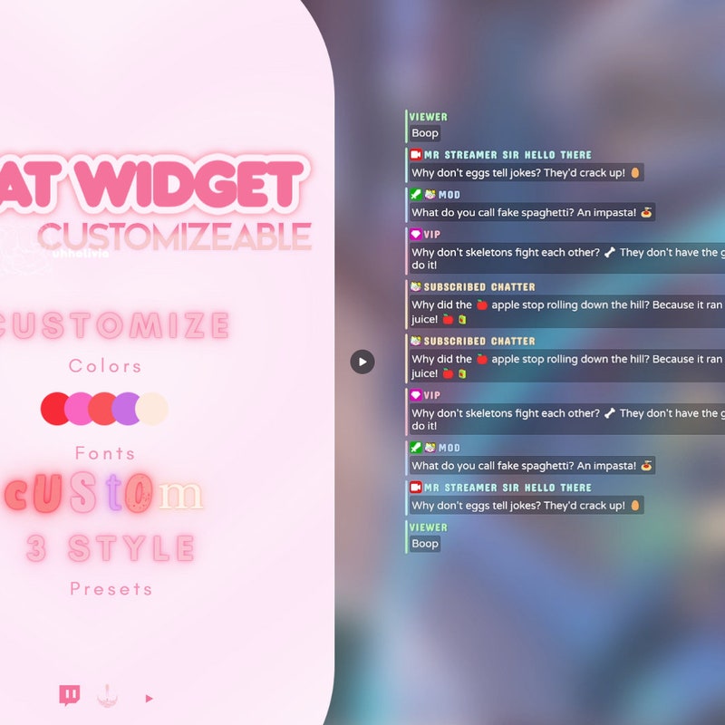 Twitch Chat Box - Etsy