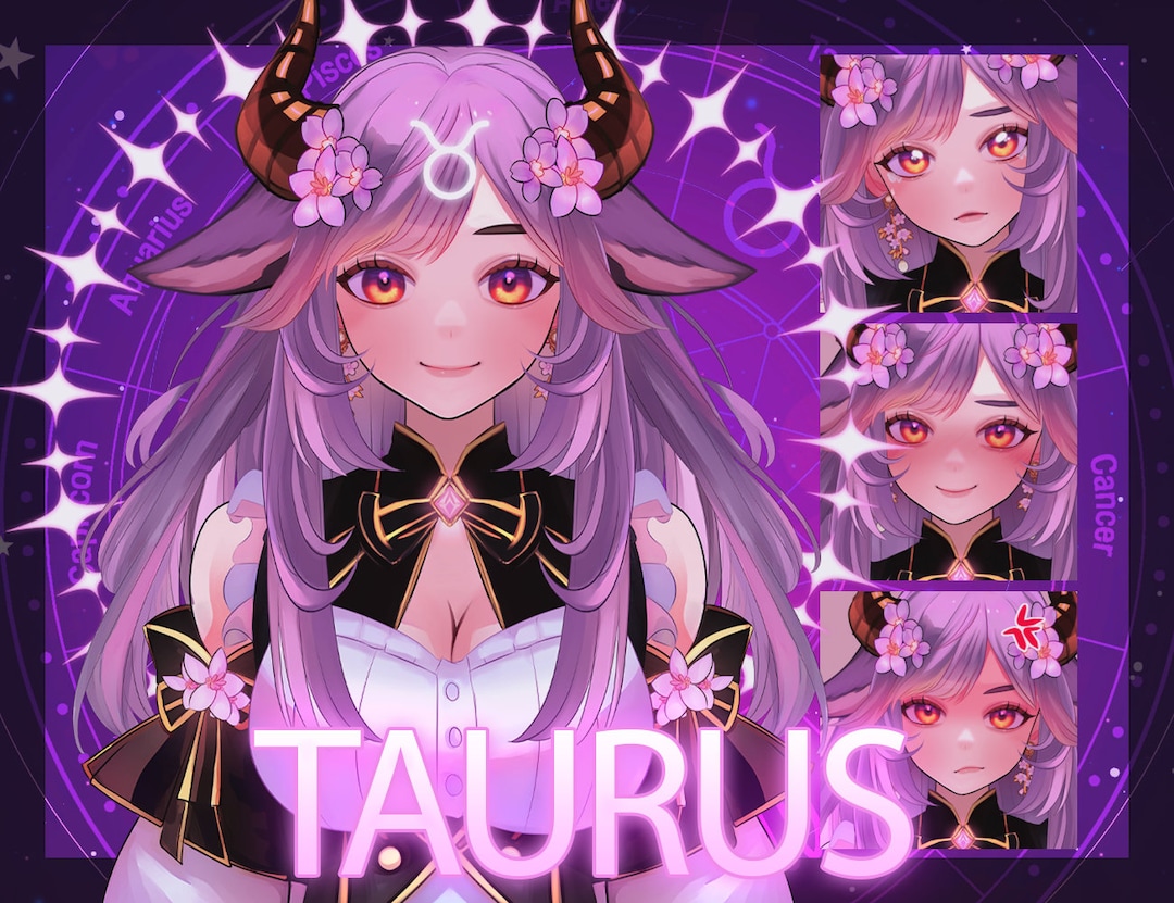 Modelo de Live2D Vtuber para uso comercial. Taurus el Vtuber del ...