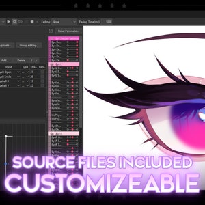 Drag-n-drop Fully Customizable Rigged Eye Set for Live2d! - Vtuber ...