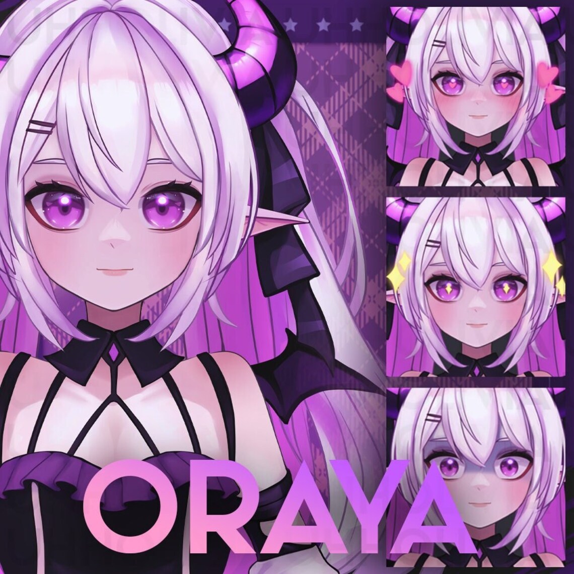 Live2d Vtuber Model for Commercial Use Oraya the Succubus - Etsy Australia