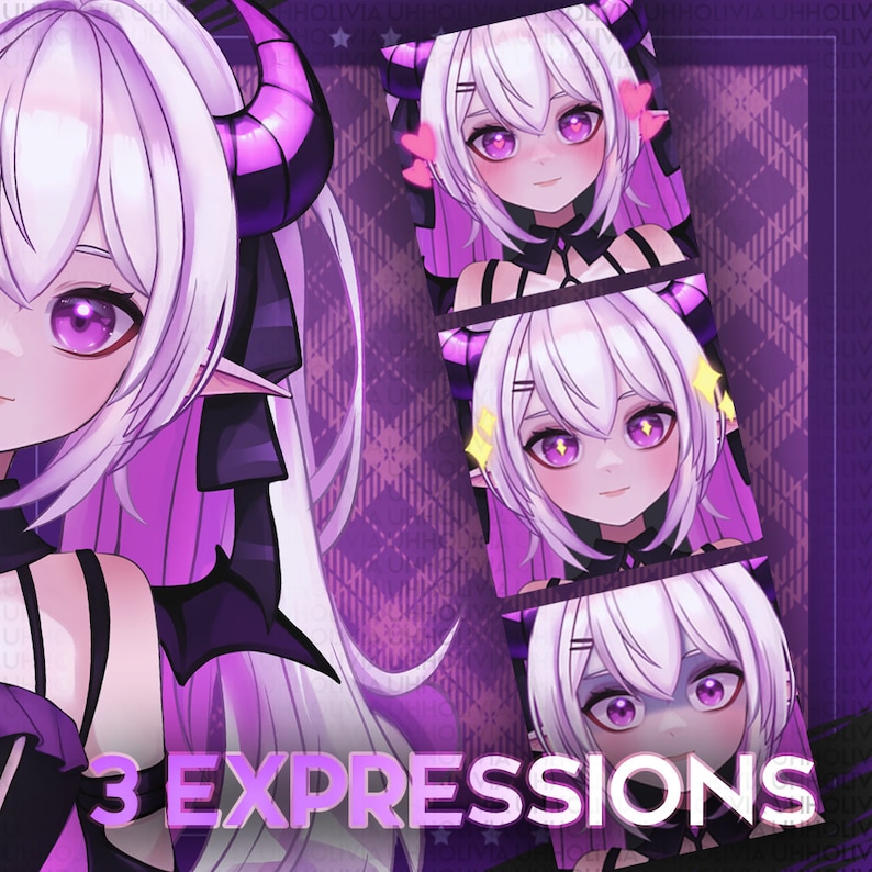 Live2d Vtuber Model for Commercial Use Oraya the Succubus - Etsy Australia