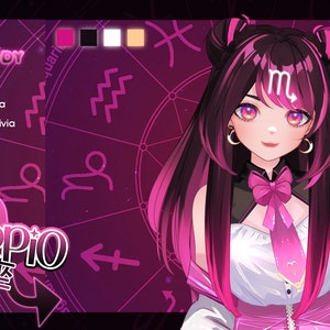 Live2d Vtuber Model for Commercial Use! Scorpio the Zodiac Vtuber ...