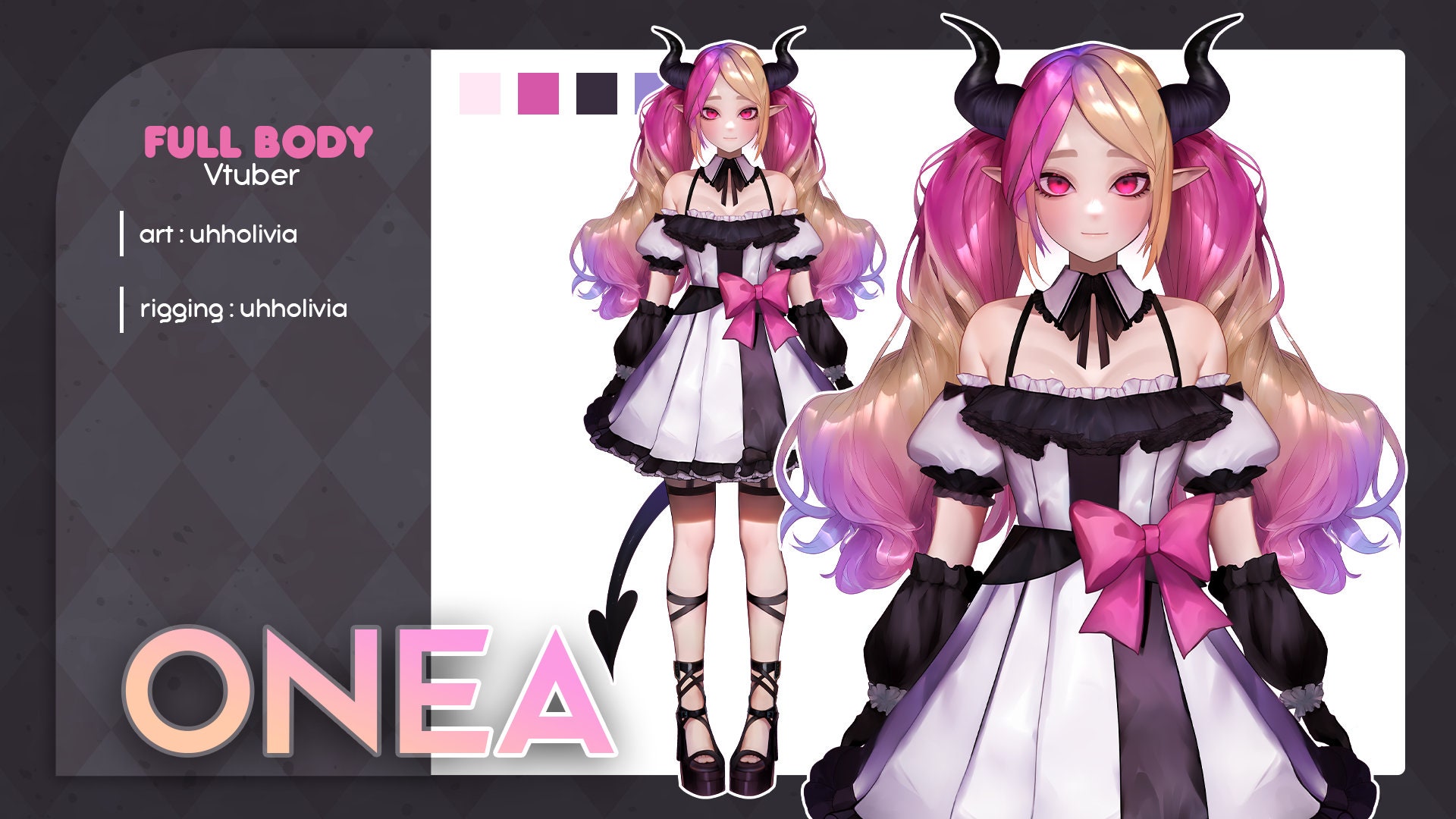 Live2d Vtuber Model for Commercial Use Onea the Succubus - Etsy Australia
