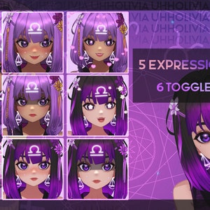 Live2d Vtuber Model for Commercial Use! Libra the Zodiac Vtuber (ready ...