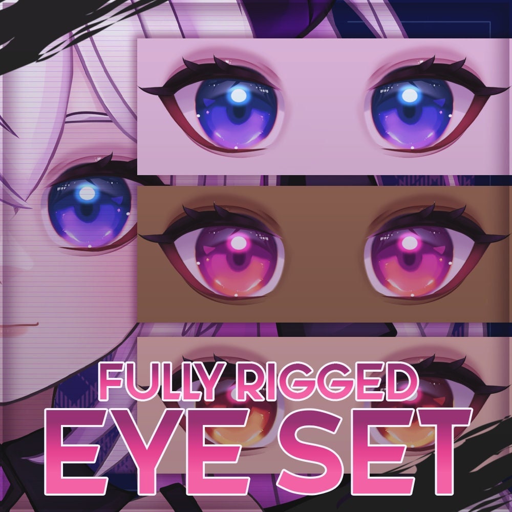 Drag-n-drop Fully Rigged Eye Set for Live2d Vtuber Model - Etsy Canada