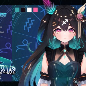 Live2d Vtuber Model for Commercial Use! Sagittarius the Zodiac Vtuber ...