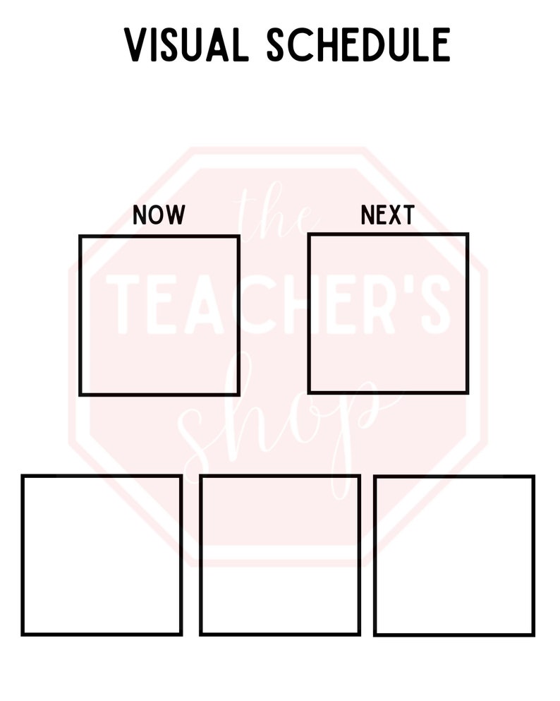 Editable Visual Schedule Individual Class Home Etsy 