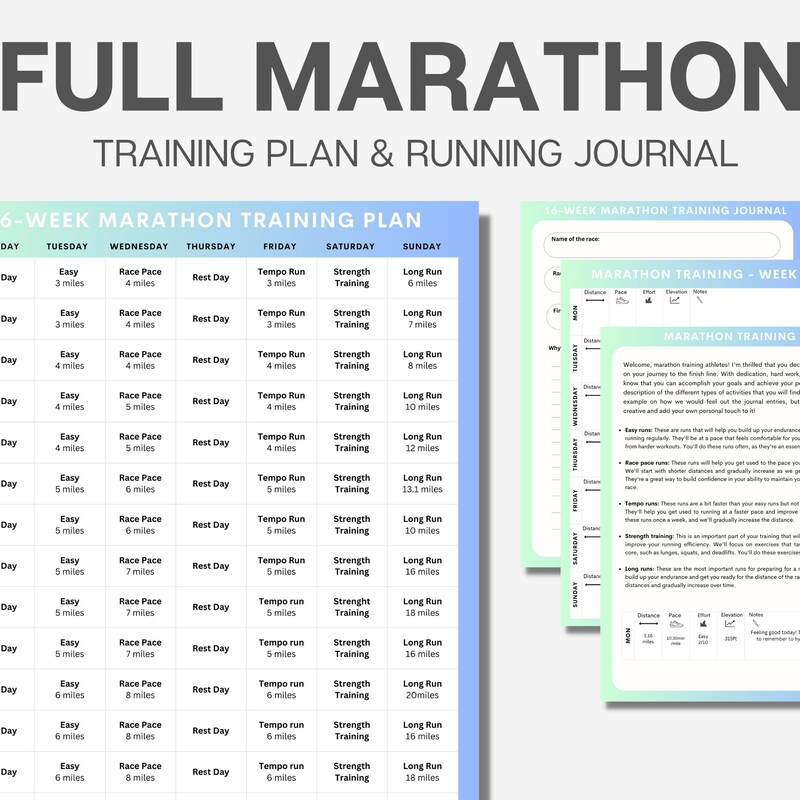 Marathon Training - Etsy