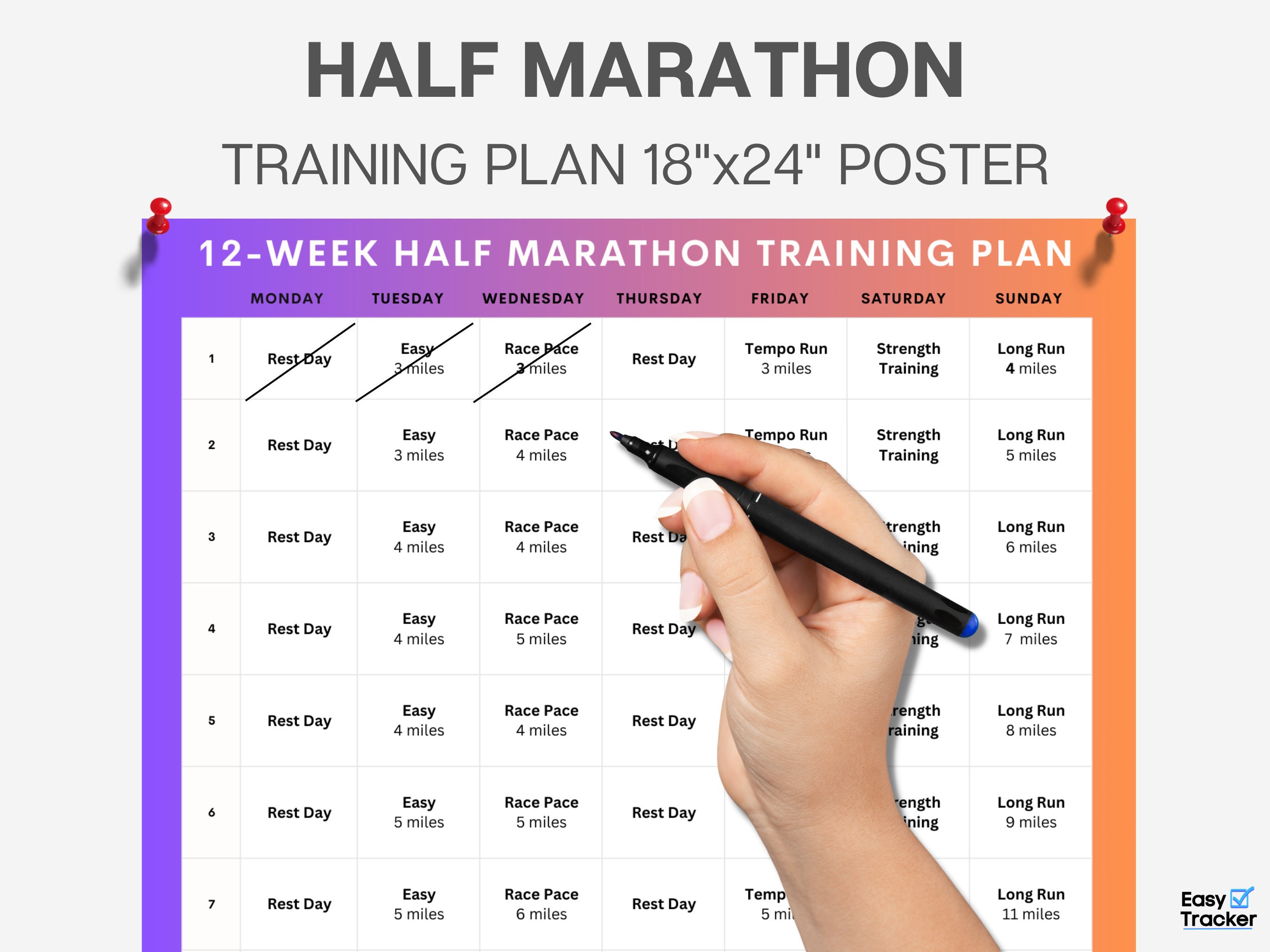 Marathon Training Posters